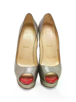 CHRISTIAN LOUBOUTIN Lady Peep Heeled Pumps