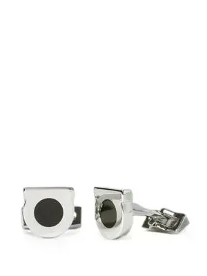 FERRAGAMO Gancini Enamel-detail Cufflinks