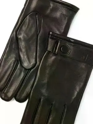 Armani Exchange Embossed Lambskin Gloves