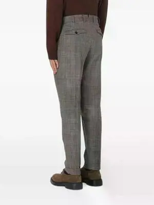 PT TORINO Check Pleated Trousers