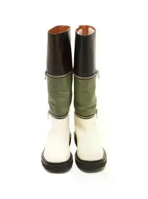 Marni Zip-embellished Leather Boots