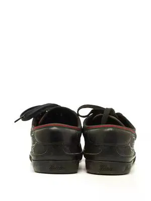 Gucci Gg Embossed Web Detail Lace Up Sneakers