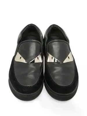 Fendi Leather Slip-on Sneakers