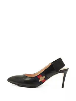 Gucci Sylvie Heeled Pumps - Black