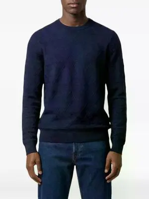 Emporio Armani Diamond-knit Sweater