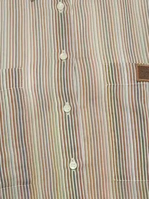 Brunello Cucinelli Monili Embellished Striped Shirt
