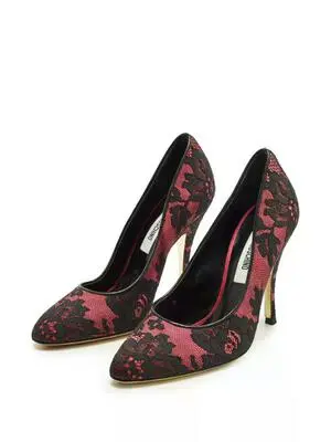 Moschino Lace Mesh Pumps