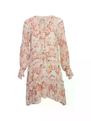 ALLSAINTS Floral Print Mini Dress - Neutrals