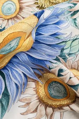 FERRAGAMO Silk Scarf With Print