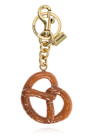 COACH Keychain With Charm - Brown