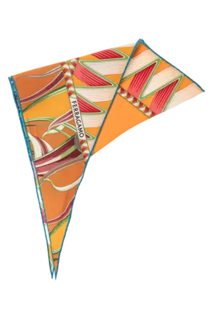 FERRAGAMO Triangular Scarf With Print `giada