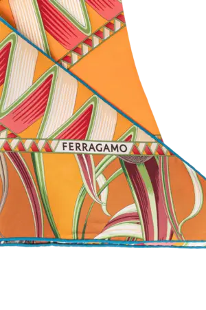 FERRAGAMO Triangular Scarf With Print `giada