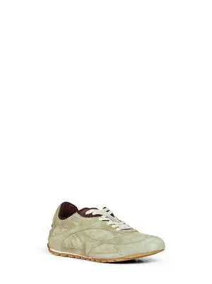 Bottega Veneta Travertine Suede Orbit Flash Low-top Sneakers - Multicolor