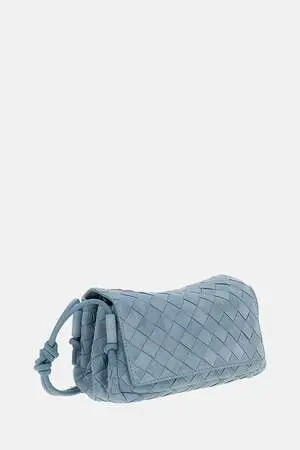 Bottega Veneta Notturno Bag Suede Intrecciato Weave - Multicolor