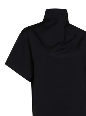 Alaïa Black Cotton Jersey Triangle Long T-shirt