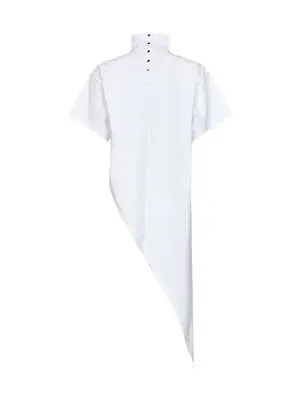 Alaïa White Cotton Jersey Triangle Long T-shirt