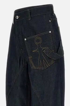 JW Anderson Twisted Turn-up Workwear Denim Jeans