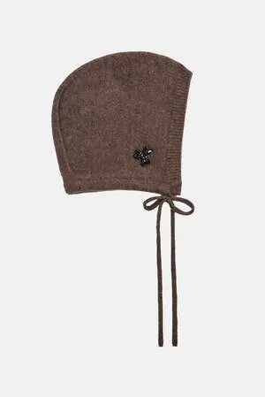 Simone Rocha Cashmere Bonnet With Embellishments - Multicolor
