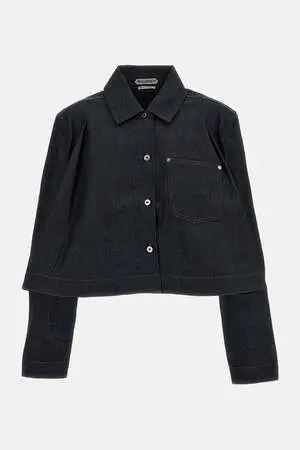 JW Anderson Flared Hem Denim Shirt - Multicolor