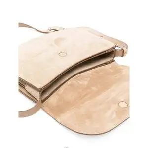 TOM FORD Beige Suede Satchel With Gold-tone Hardware