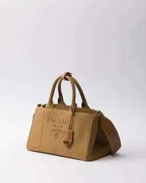 Prada Jardinière Large Cotton Canvas Handbag