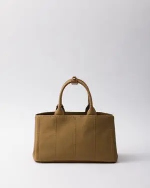 Prada Jardinière Large Cotton Canvas Handbag