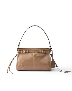 Prada Prada Bonnie Small Leather Handbag Pink