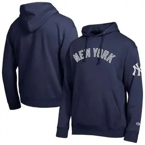 Champion New York Yankees All Star Wordmark Hoodie By - Navy