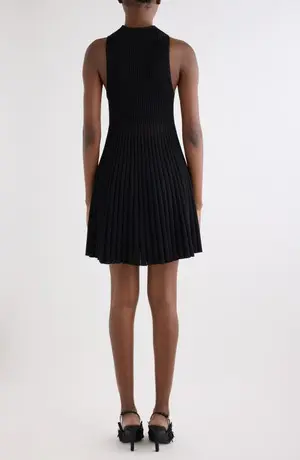Givenchy Sleeveless Ribbed Sweater Mini Dress