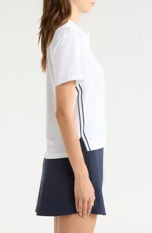 G/fore Tux Boxy Golf Polo - Snow