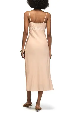 Lucky Brand Simone Lace Trim Sleeveless Maxi Dress
