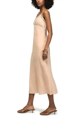 Lucky Brand Simone Lace Trim Sleeveless Maxi Dress