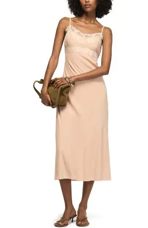 Lucky Brand Simone Lace Trim Sleeveless Maxi Dress