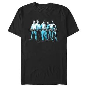 BACKSTREET BOYS Blue Millennium Graphic T-shirt - Black