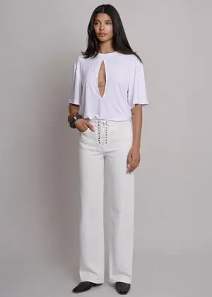 TT STUDIOS Mikey Jean Relaxed Straight Leg - White St.