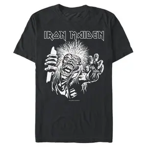 IRON MAIDEN And White Eddie Graphic T-shirt - Black