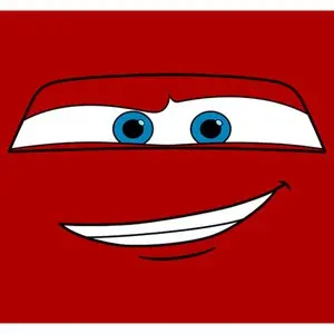 CARS Lightning Mcqueen Big Face Short Sleeve Graphic T-shirt