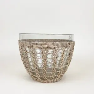 BE HOME Seagrass Cage Bowl