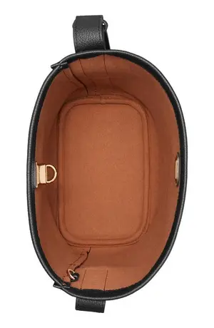 Tory Burch Lock Slim Medium Leather Bucket Bag