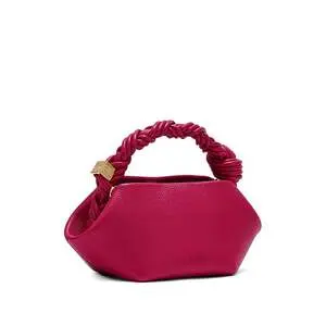 GANNI Grained Texture Braided Top-handle Tote Bag