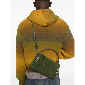 JW Anderson Suede Satchel Bag - Green