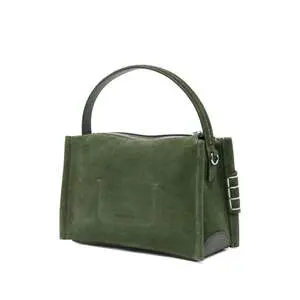 JW Anderson Suede Satchel Bag - Green