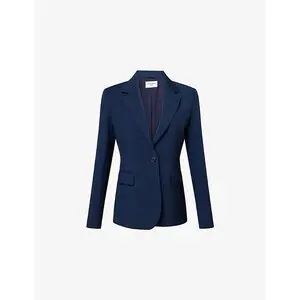 Max Mara Single-breasted Wool Blazer - Navy