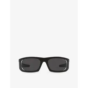Prada Ps 02ys Wrap-around Nylon Sunglasses