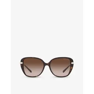 Michael Kors Square Frame Tortoiseshell Acetate Sunglasses - Brown