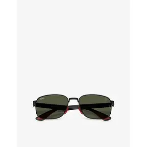 Ray-ban Scuderia Ferrari Irregular Metal Sunglasses - Black