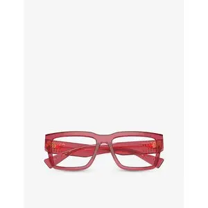 Miu Miu Mu 02xv Rectangle Acetate Eyeglasses