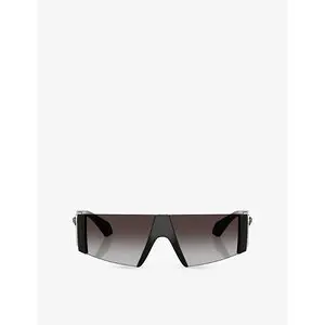 Versace Rectangle-frame Injected Sunglasses - Black