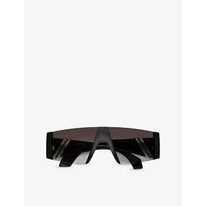 Versace Rectangle-frame Injected Sunglasses - Black