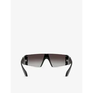 Versace Rectangle-frame Injected Sunglasses - Black